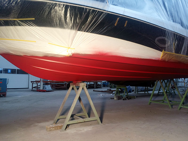 Unterwasserschiff Sanierung berlin, Osmosesanierung, GFK Sanierung ...